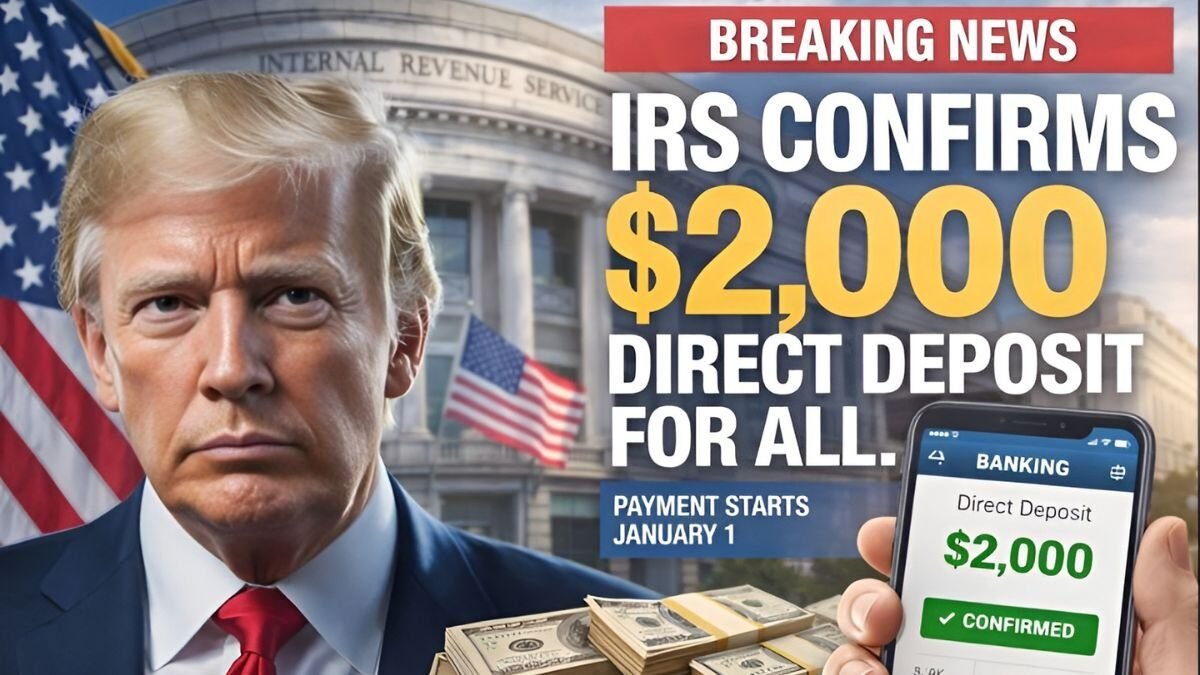 $2,000 Direct Deposit from the IRS Starts in January 2026 - Esphs